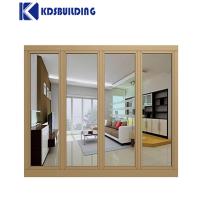 China KDSBuilding Xiamen Security Glass Front Door Aluminium Poured Coated Folding Gate Door for sale