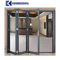 China Hurricane Impact Proof  Exterior Soundproof Aluminum Cheap Folding Patio Doors For Balcony for sale