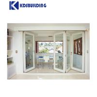 China China Manufacture Wholesale Custom  Hurricane  Proof Exterior Aluminum Bifold Door From Factory for sale