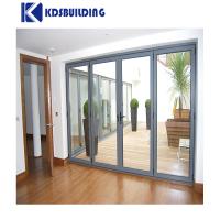 China Modern Design Insulated Energy Saving Exterior Aluminium Garage Bifold Doors For Superhouse for sale