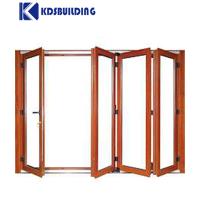 China High Quality Sound Water Proof Security Double Hurricane Impact Glass Folding Door for sale