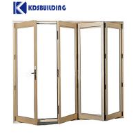 China High Quality Sound Water Proof Security Double Hurricane Impact Glass Folding Door for sale