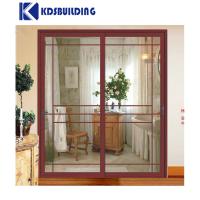 China China Manufacture Modern Veneer Good Price Soundproof  Slim Frame Japanese Glass Interior Grill Design Slide Door for sale