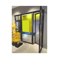 China Aluminum Large Fiber Glass Casement Door with Sensor For House Entrance Door for sale