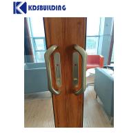 China Middle Handle Residential Stack Aluminum Slide Door With Push Lock Balcony Slide Glass Door for sale