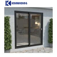 China Tempered Break Aluminum Frame Door AS2047 Double Glass Sliding Door For Balcony for sale