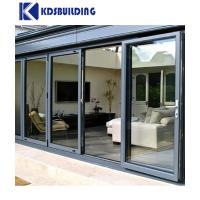 China Tempered Break Aluminum Frame Door AS2047 Double Glass Sliding Door For Balcony for sale