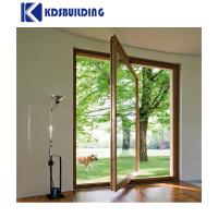 China Modern Design Large Metal Double Glass System Customized Color Aluminum Exterior Pivot Doors for sale