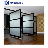 China Modern Design Large Metal Double Glass System Customized Color Aluminum Exterior Pivot Doors for sale