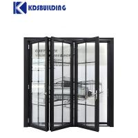 China Patio Bifold Aluminium Folding Doors Tempered Glass Accordion Doors for sale