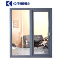 China Soundproof Aluminum Frame Door Hurricane Impact Proof 4 Tracks Tempered Glass for sale