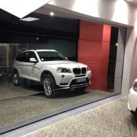 China Top Modern Design Aluminum Tempered Full View Glass Price Mirror Plexiglass Panel Garage Door for sale