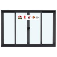 China Main Entrance Aluminum Sliding Doors Exterior Metal For Residential for sale