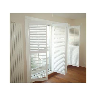 China Wooden Interior White Clean Louver Door From China for sale