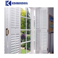 China Wooden Exterior Bifold Louver Door With Jalousie For Entrance Door for sale