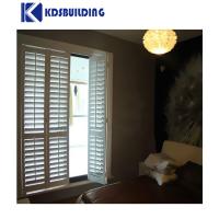 China Exterior Wooden Slide White Louver Door Waterproof Solid Wooden Door Exterior for sale