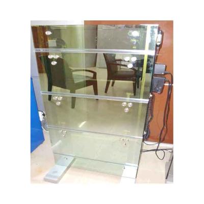 China Electrical Opening Shutter Price Of Frosted Glass Louver Window With Removable Screen for sale
