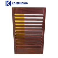 China Pretty Wood Timber Wooden Fixed Jalousie Wood Fix Shutters for sale