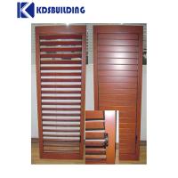 China Pretty Wood Timber Wooden Fixed Jalousie Wood Fix Shutters for sale