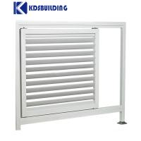 China Luxury Window Blind Blackout Vertical Patio Louver Fixed Aluminum Louver Window for sale