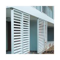 China Aluminum Louver Facade Jalousie Window Size Louvred Aluminum Sun Louver Vertical for sale