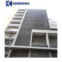 China Aluminum Louver Facade Jalousie Window Size Louvred Aluminum Sun Louver Vertical for sale