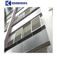 China Aluminum Louver Facade Jalousie Window Size Louvred Aluminum Sun Louver Vertical for sale