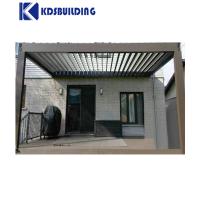 China KDSBuilding Louver Waterproof Metal Bioclimatique Patio Pergola Aluminum Outdoor Motorized Design for sale