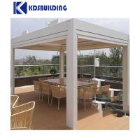 China KDSBuilding Louver Waterproof Metal Bioclimatique Patio Pergola Aluminum Outdoor Motorized Design for sale