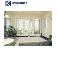 China Wood Window Shade Shutter Blind Jalousie Thermal Insulation Window Shutters Wooden Plantation for sale