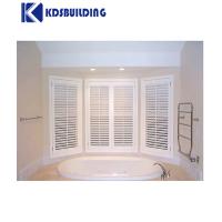 China Wood Window Shade Shutter Blind Jalousie Thermal Insulation Window Shutters Wooden Plantation for sale