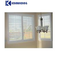 China Wood Window Shade Shutter Blind Jalousie Thermal Insulation Window Shutters Wooden Plantation for sale