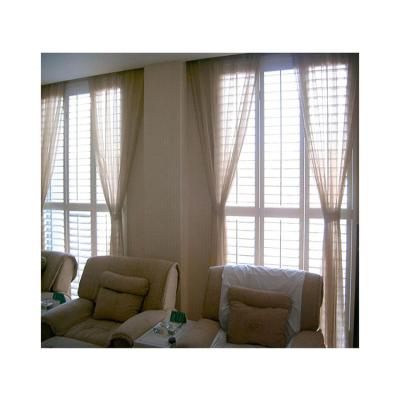China China Factory Customized Timber Wooden Exterior Movable Adjustable Wood Vertical Shutters for sale