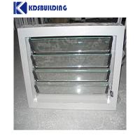 China Toughened Glass Louvre Blade Windows Fiberglass Fluted Bathroom Shutters for sale