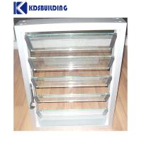 China Toughened Glass Louvre Blade Windows Fiberglass Fluted Bathroom Shutters for sale