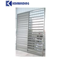 China Motorized Control Vertical Louvered Shutters Aluminum Louvre Blind System for sale