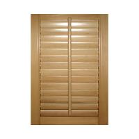 China Simple Design Modern Waterproof Wooden Window Vertical Shutters Wood Exterior For Sale for sale