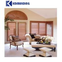 China Waterproof Wooden Shutter Window Arch Outdoor Security For Residential for sale