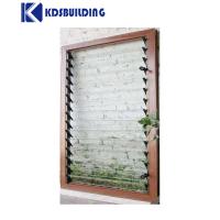 China Tempered Vertical Louvered Shutters Double Glazed Energy Saving Blind Shutter for sale