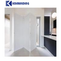 China Horizontal White PVC Plantation Shutter Villa Folding Window Louvres for sale