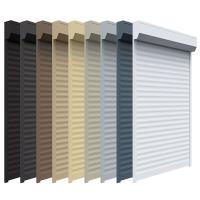 China Louver Exterior European White Custom Home High Speed Outdoor Roller Electric Hurricane Proof Aluminum Glass Shutter Window for sale
