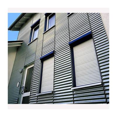 China Automatic Motorized Aluminium Vertical Roll Up Window Shutters Manufacturer With Strong Slats for sale
