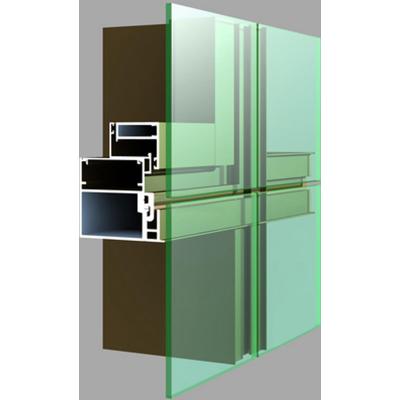 China KDSBuilding Perforate Aluminum Profile Frameless Metal Hidden Curtain Wall  Price Per M2 for sale