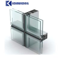China KDSBuilding Perforate Aluminum Profile Frameless Metal Hidden Curtain Wall  Price Per M2 for sale
