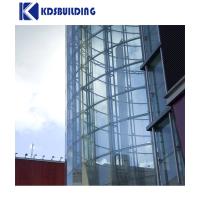 China KDSBuilding Hurricane Impact Aluminum Bronze Spider Tempered Double Glass Hidden Curtain Walls for sale
