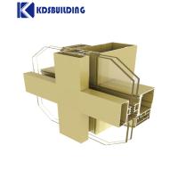 China KDSBuilding Energy Saving Waterproof Soundproof Aluminium Profile System Glass Curtain Wall for sale