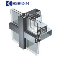 China Waterproof Soundproof Aluminum Glass Curtain Wall For Outside Building for sale