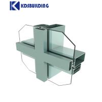 China Waterproof Soundproof Aluminum Glass Curtain Wall For Outside Building for sale