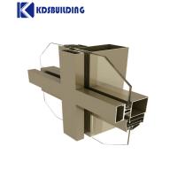 China Waterproof Soundproof Aluminum Glass Curtain Wall For Outside Building for sale