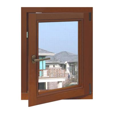 China KDSBuilding Modern Luxury Villa Style  Wood Glass Wooden Casement Windows China Manufacturer Wood French Window for sale